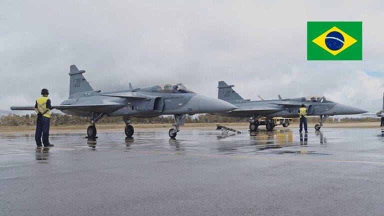First F39 Gripen Fighter Jet Assembled at Embraer, Marking a Historic ...