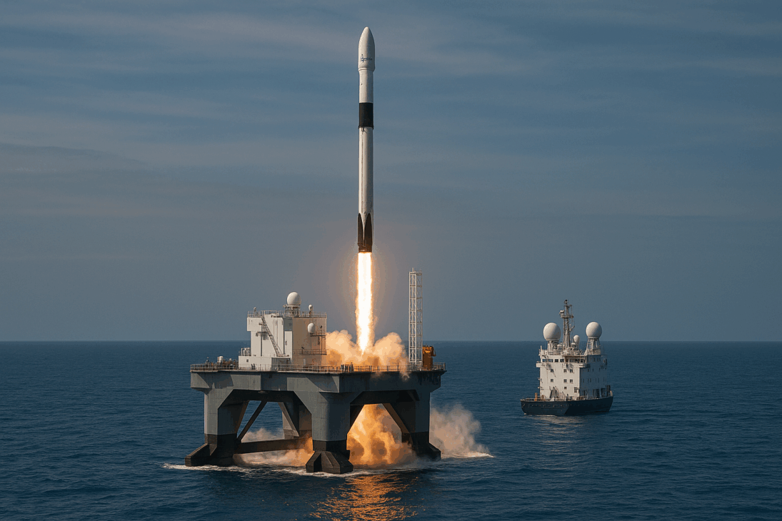The Impressive Offshore Platform That Launches Rockets Into Space: Meet ...