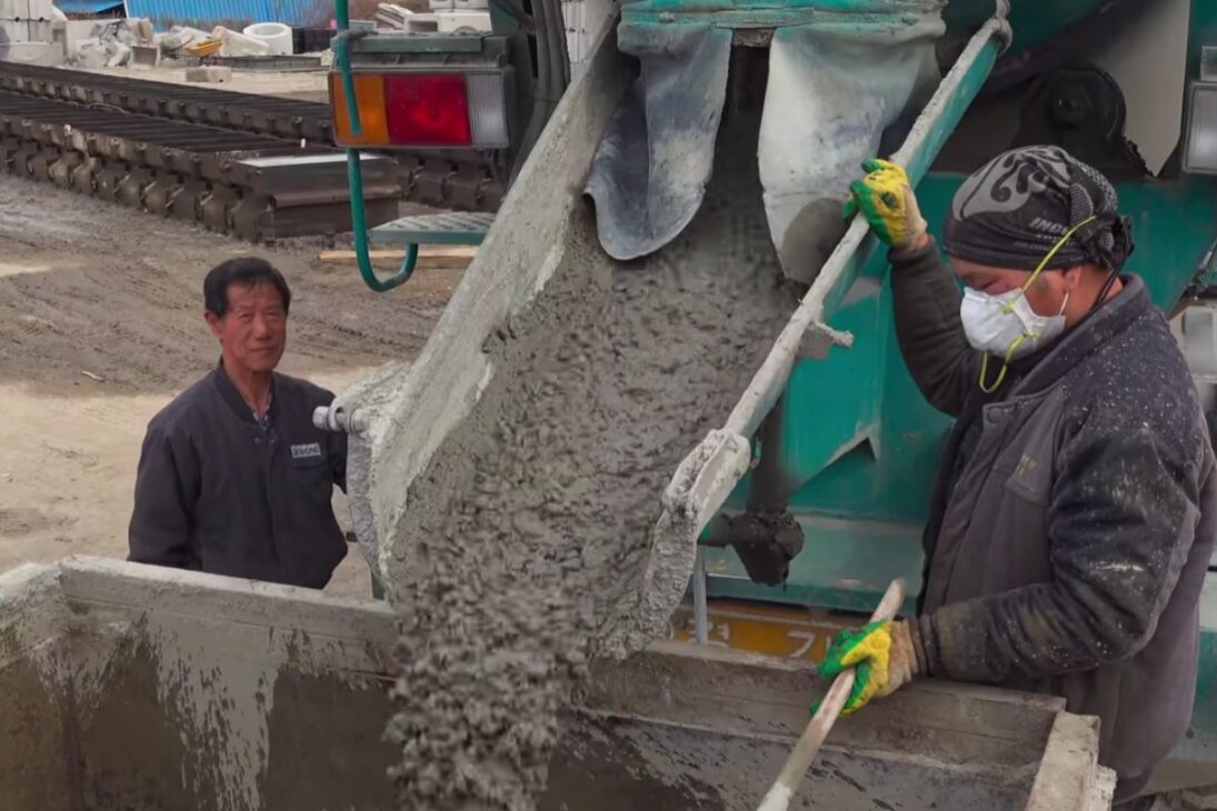 What Happens When A Factory Transforms Bulk Concrete Into Giant Blocks ...