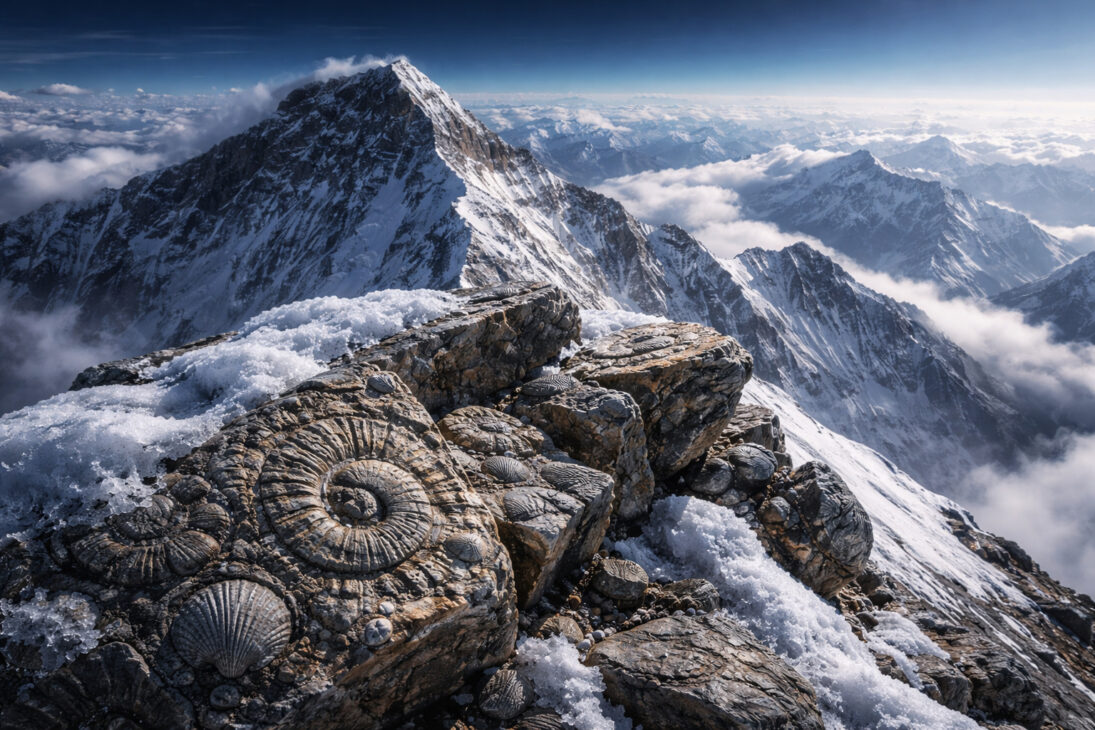 At over 8,800 meters above sea level, the summit of Mount Everest is ...