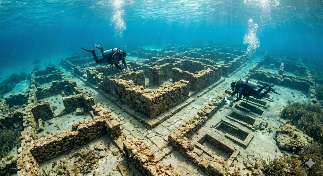 Discovered just 4 meters deep, a 5,000-year-old submerged city with ...