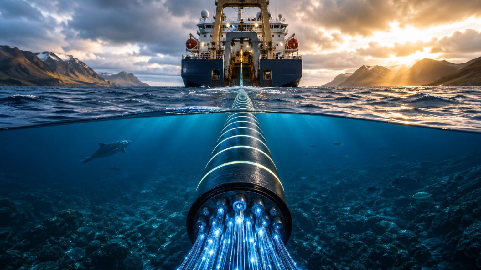 Internet under the sea: digital corridor with a colossal cable delivers ...