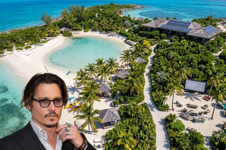Johnny Depp bought a 45-acre island in the Bahamas for $3.6 million ...