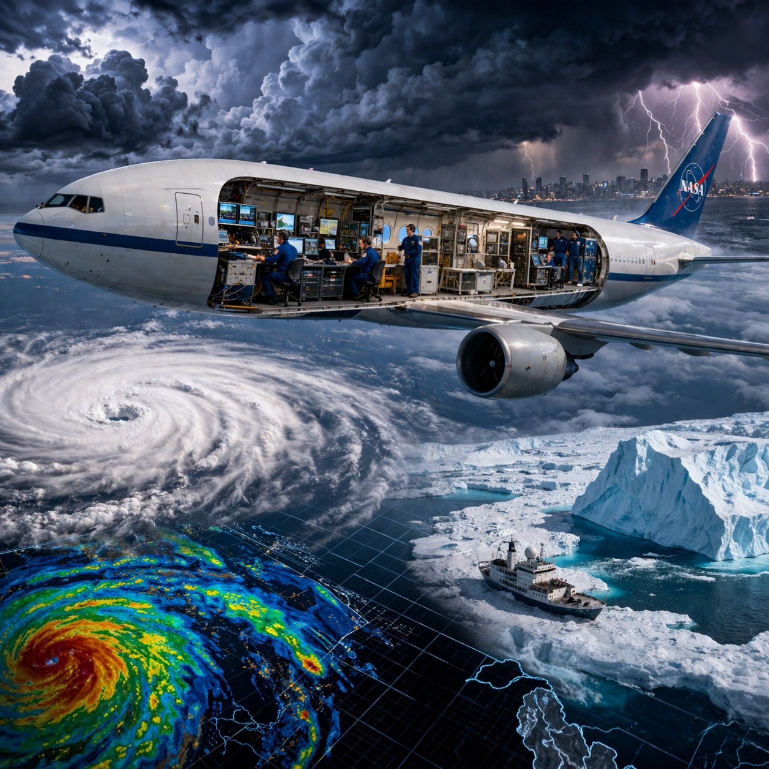 NASA transforms a retired Boeing 777 aircraft into its largest flying ...