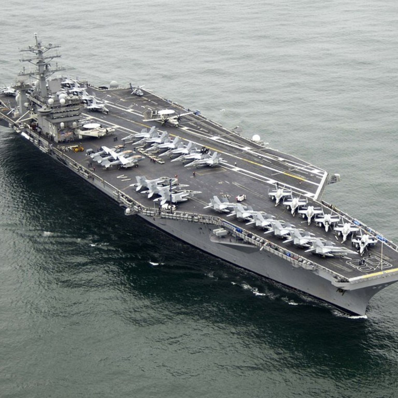Nuclear aircraft carrier USS Nimitz, the oldest still in operation ...