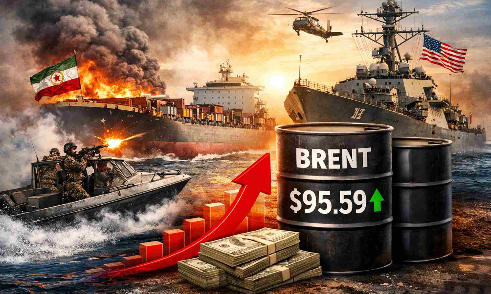 Oil prices soar after Iran and the U.S. attack ships in the Strait of ...