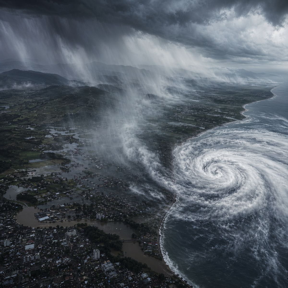 The extratropical cyclone that formed in the ocean is already pushing a ...