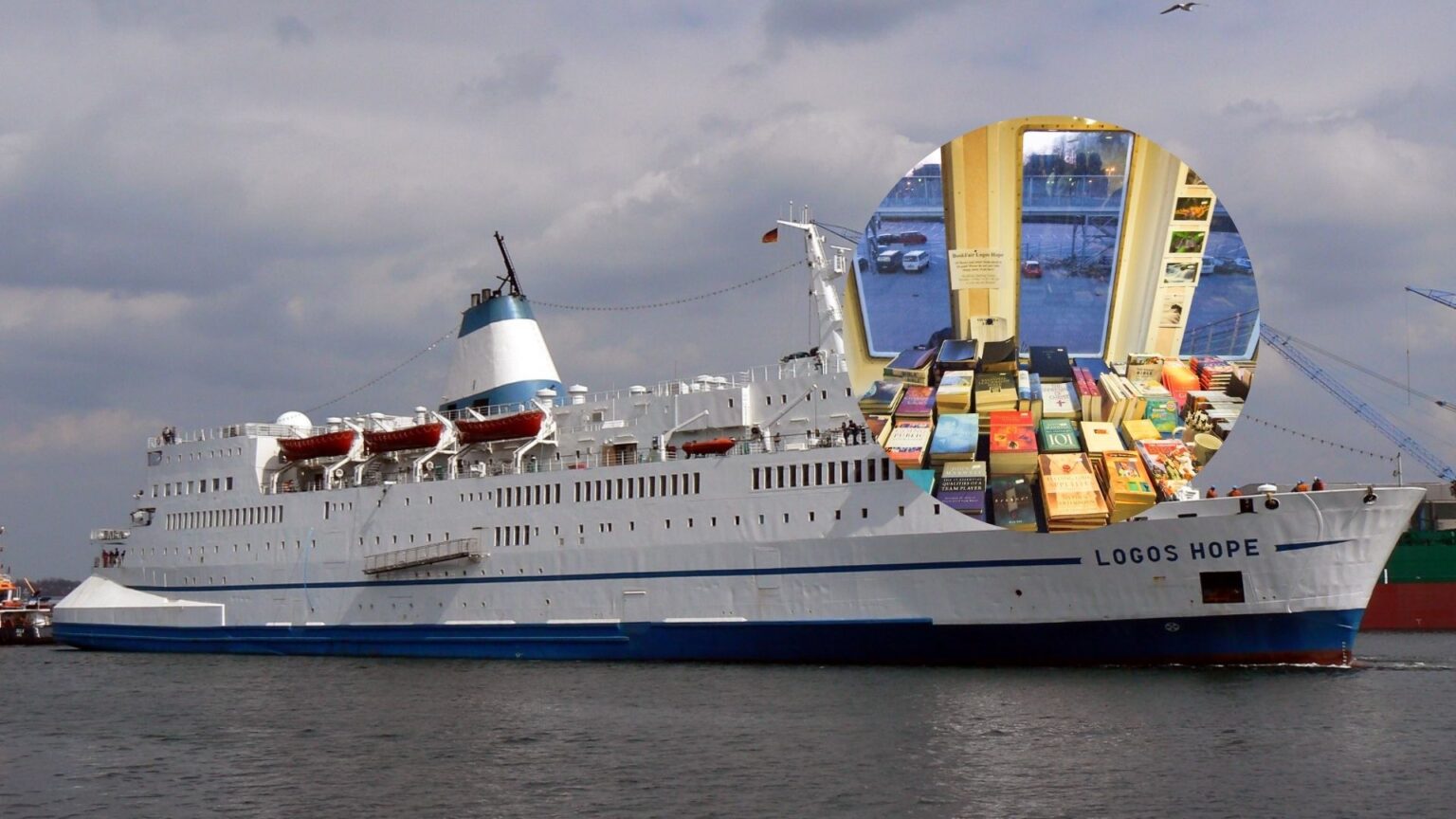 World's largest floating library: at 132.5 meters long, Logos Hope is ...
