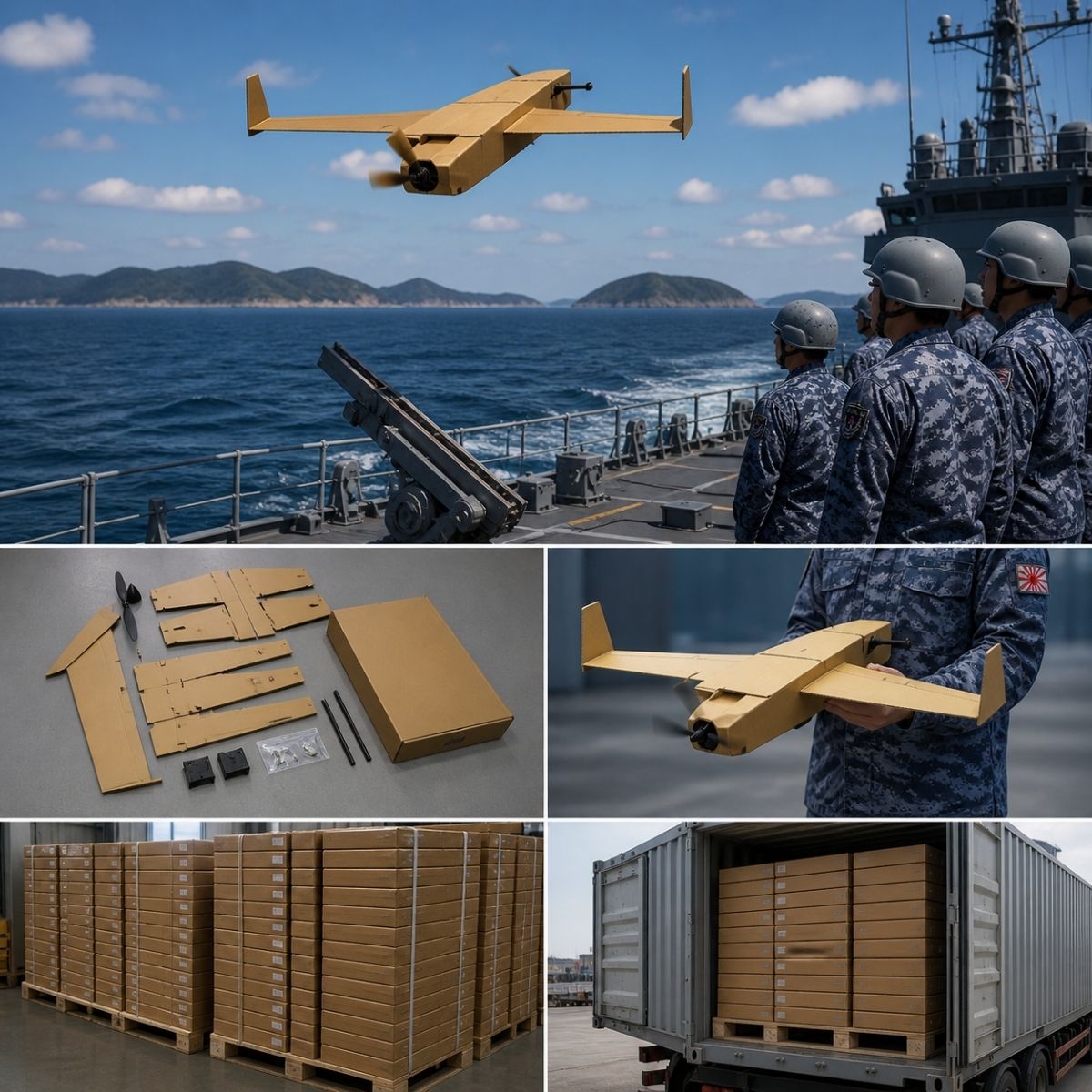 A Japanese startup develops a disposable drone made of cardboard for ...