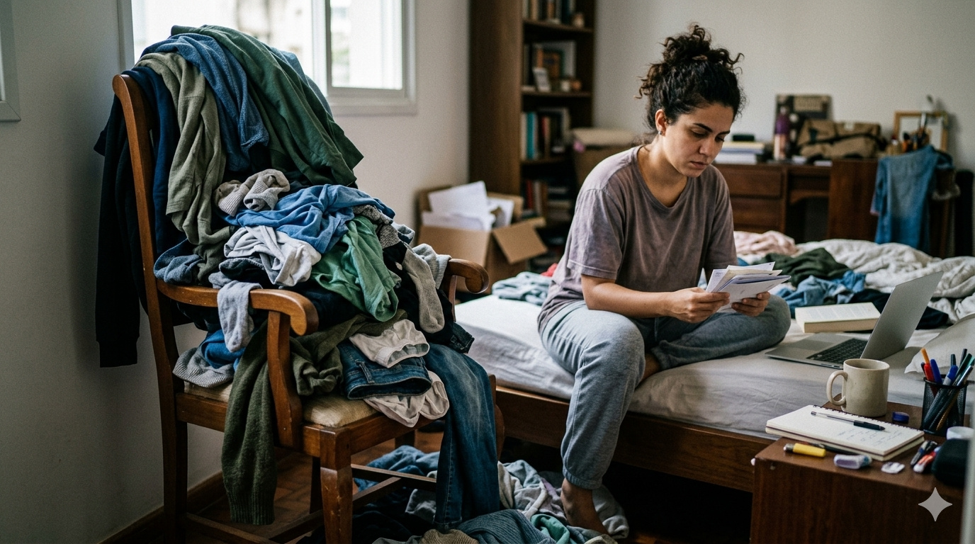 Psychology explains why some people pile clothes on a chair, and the ...