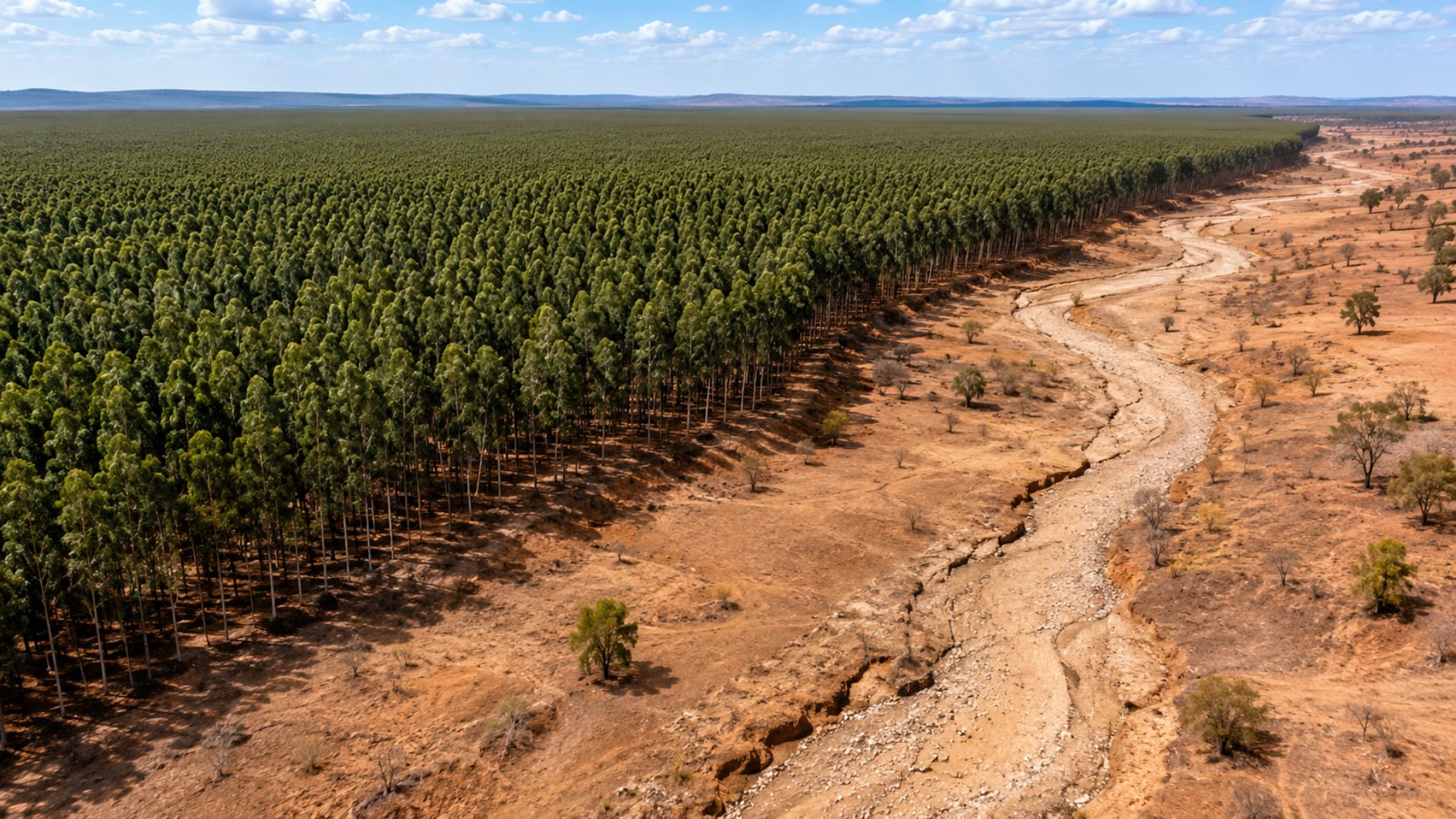 They planted a sea of eucalyptus to produce cellulose, but the ...